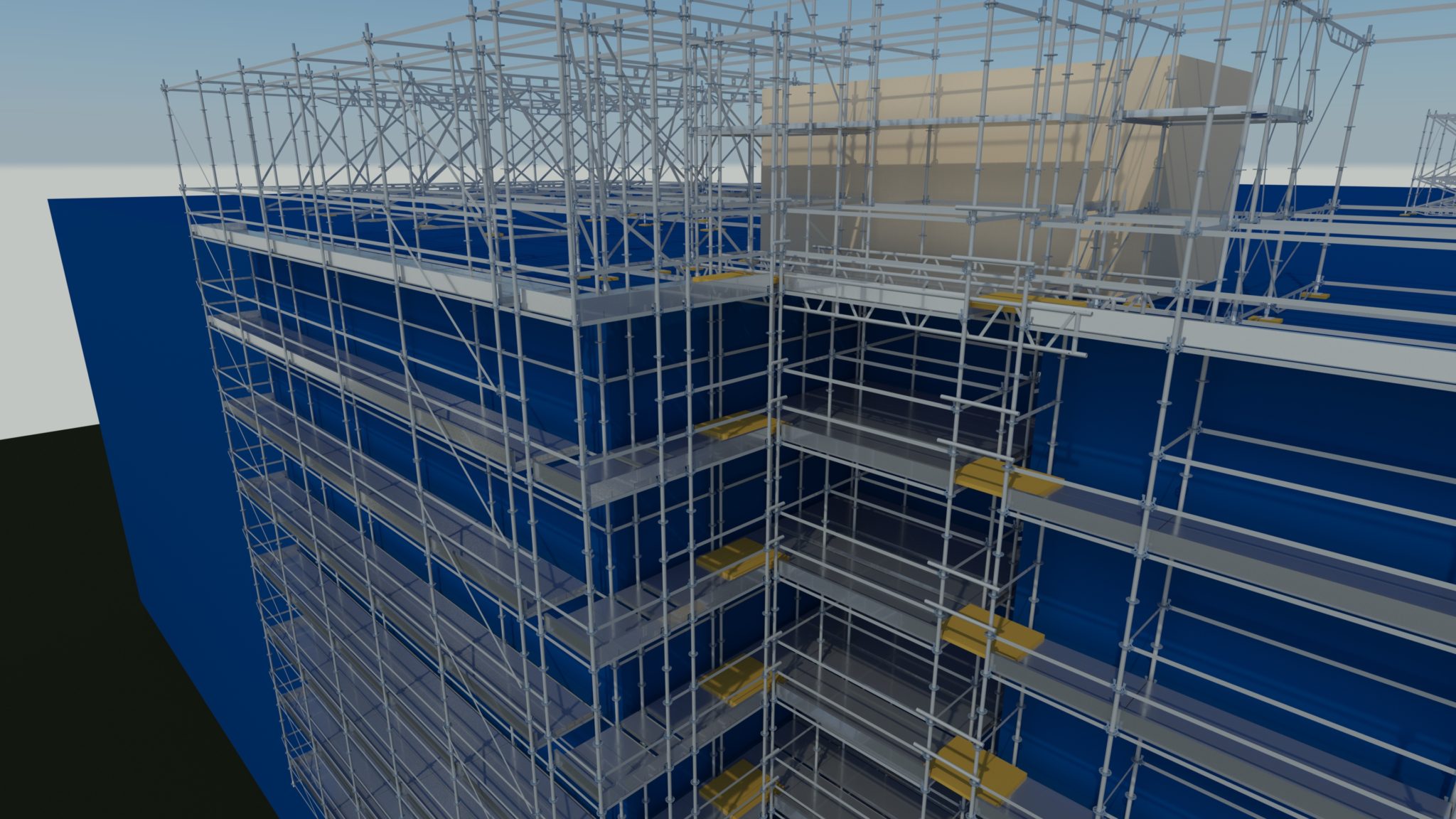 Hanging Scaffold drawn with iScaf® v10.5 Gallery – Part 1 » Scaffolding ...